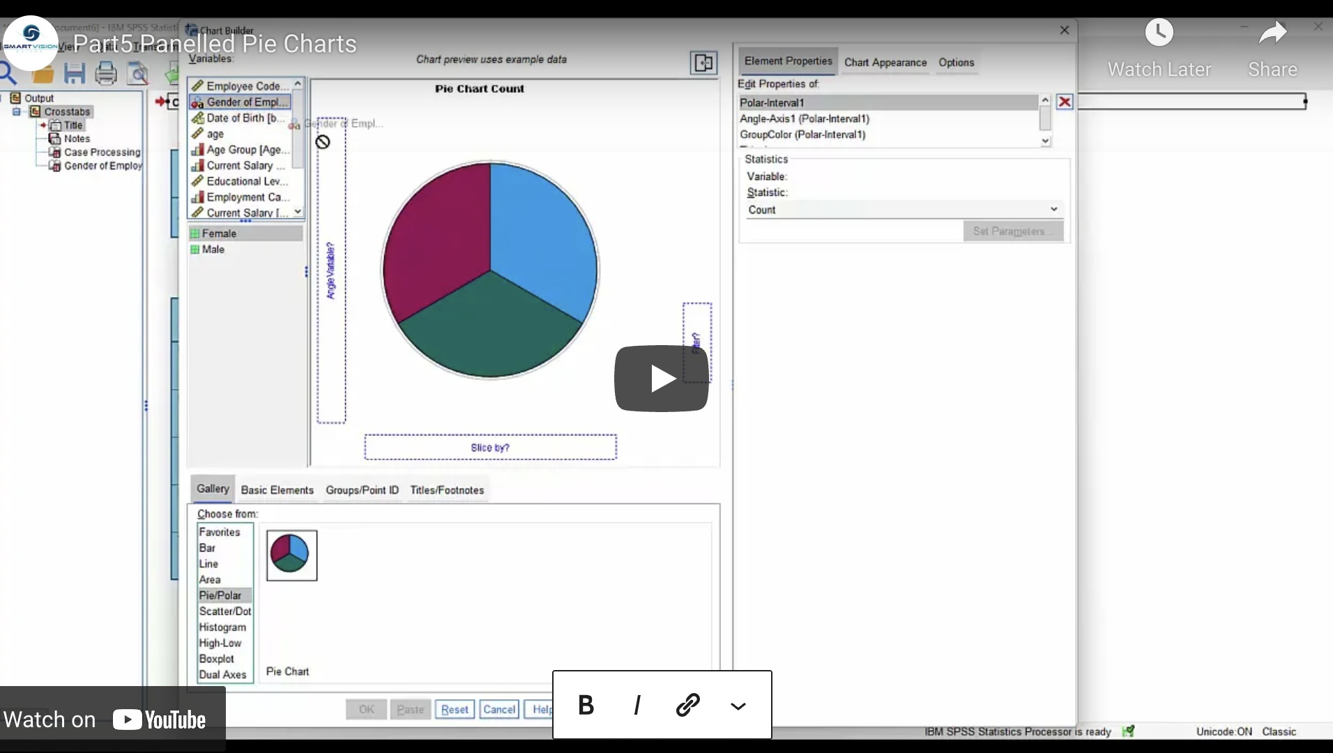 Creating panelled pie charts - Smart Vision Europe