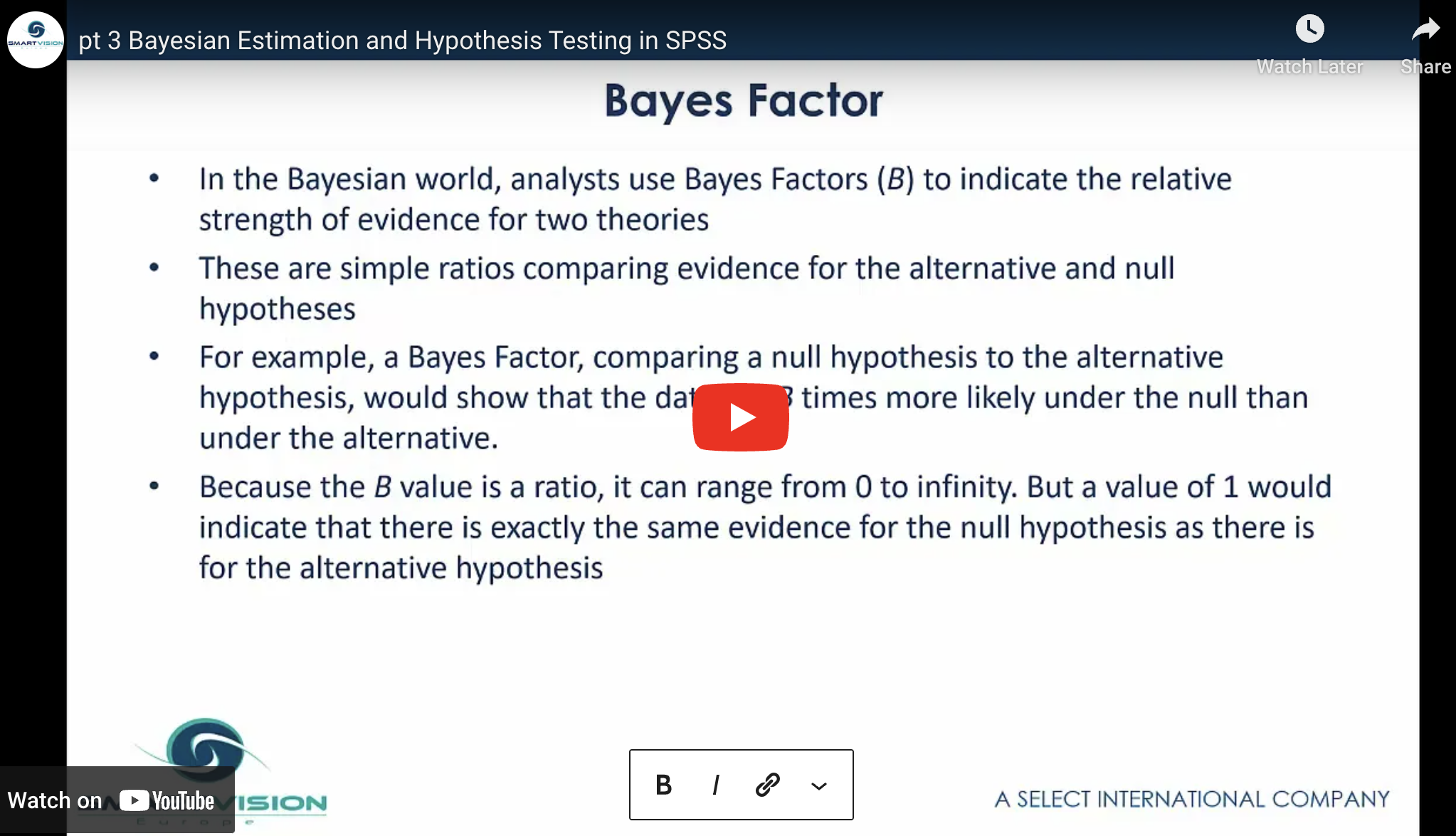 Bayesian Estimation And Hypothesis Testing In Spss Smart Vision Europe