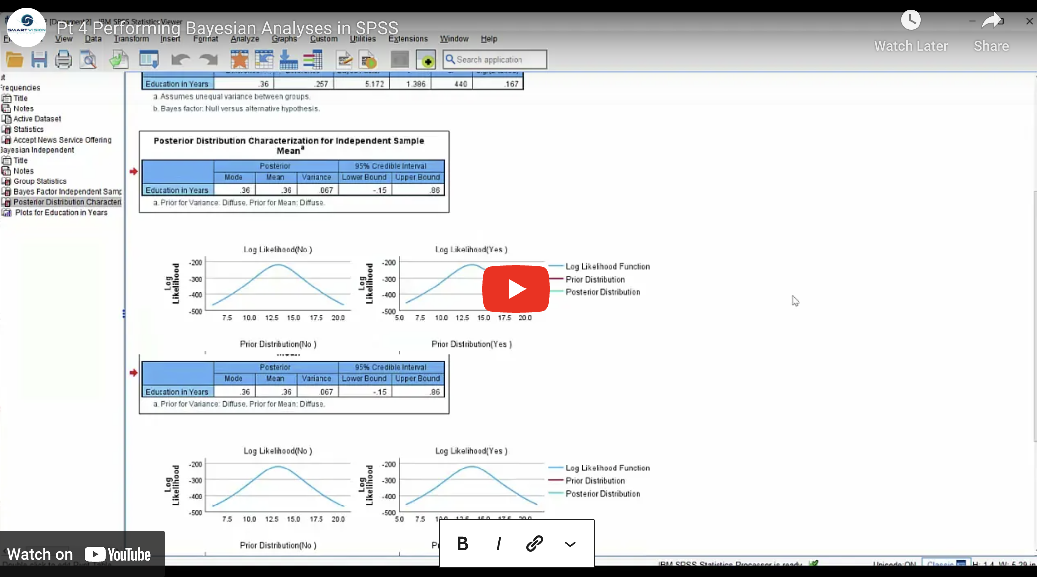 Performing Bayesian Analyses in SPSS - Smart Vision Europe
