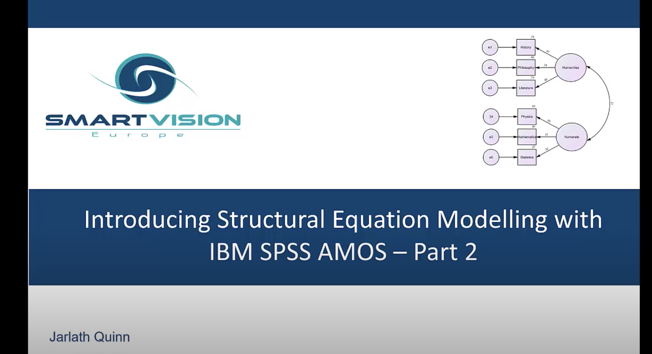 Introduction to structural equation modelling with SPSS Amos - part two - Smart Vision Europe