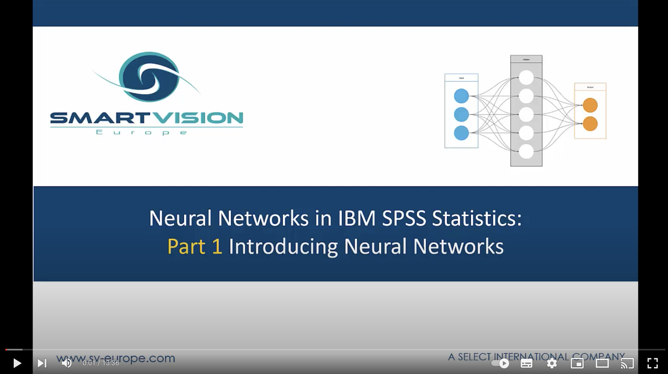 Introduction to the Neural Networks module in SPSS Statistics - part ...