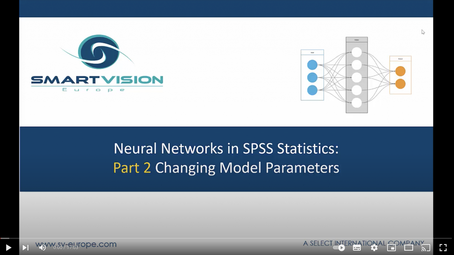 Introduction to the Neural Network module in SPSS Statistics - part two - Smart Vision Europe